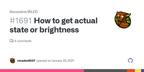 How To Get Actual State Or Brightness Issue Aircoookie WLED GitHub