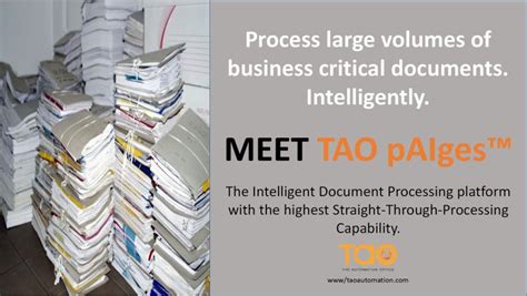 Tao The Automation Office On Linkedin Intelligentdocumentprocessing Rpa