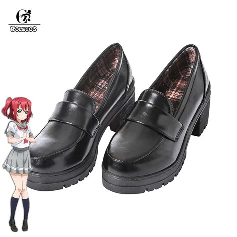 Japanese Anime Black School Shoes Kuru Store A Beautiful Pair Of