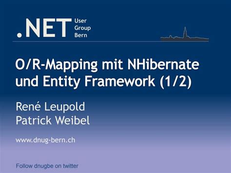 Or Mapping Mit Nhibernate Und Entity Framework Ppt
