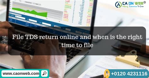 How To File TDS Return Online And When Is The Right Time To File
