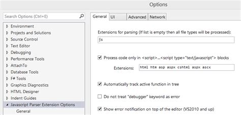 javascript parser extension function list and lint andreas plahn blog