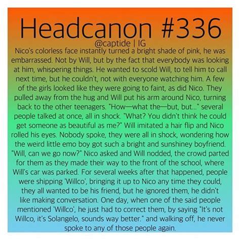 Solangelo Headcanons