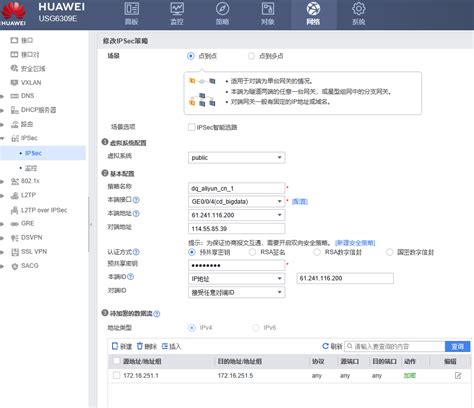 华为防火墙通过ospf与服务器组网 Gre Over Ipsec Popyone 槐树笔记