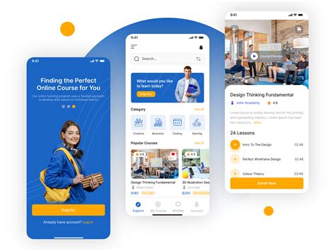 E Learning Mobile App On Behance