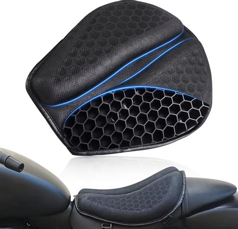 Skyjdm Cojín De Asiento De Gel Plegable Para Motocicleta Estructura Grande De Panal 3d