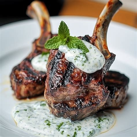 Lamb Chops With Mint Yogurt Sauce