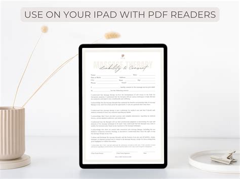 Editable Massage Therapy Consent Form Template Massage Therapist