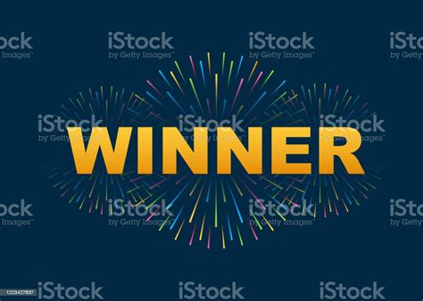 우승자 배너 템플릿 벡터입니다 우승자 축하 배너 벡터 스톡 일러스트레이션입니다 승리 동작 활동에 대한 스톡 벡터 아트 및 기타 이미지 승리 동작 활동 성공 스포츠