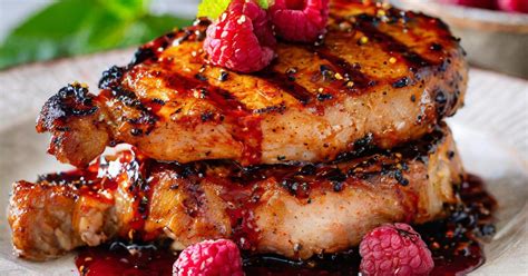 Grilled Raspberry Chipotle Pork Chops Kowalskis Markets
