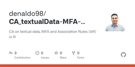 Github Denaldo98 Ca Textualdata Mfa Association Rules Ca On Textual