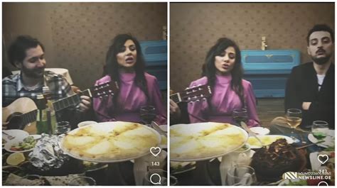 Video შენნაირად ვეღარავინ შემიყვარებს თათა გიორგობიანი სუფრაზე მეგობრებთან ერთად ამღერდა