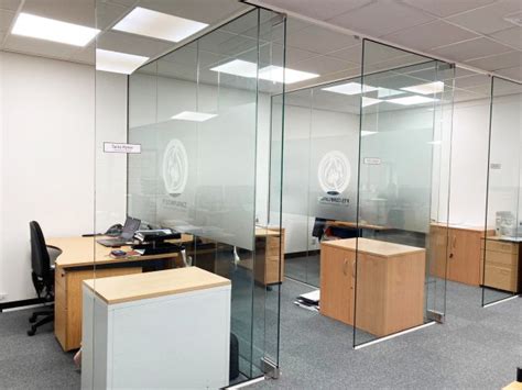 Glass Partitions At PTS Compliance Chandlers Ford Hampshire