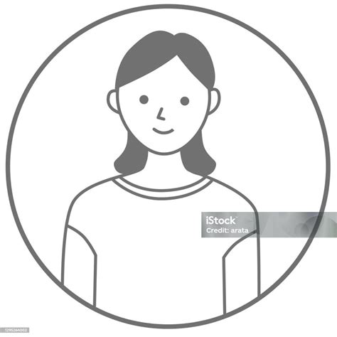 Front Facing Vector Illustration Of Women Stock Illustration Download Image Now 20 29 Years