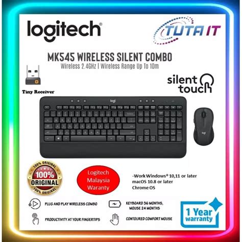Logitech Mk545 Advance Wireless Combo Keyboard And Mouse 920 008696 Shopee Malaysia
