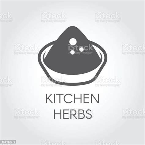 초록 허브와 플레이트입니다 아이콘은 다양 한 프로젝트에 대 한 평면 디자인에 그리기입니다 벡터 일러스트 레이 션 건강한 생활방식에 대한 스톡 벡터 아트 및 기타 이미지