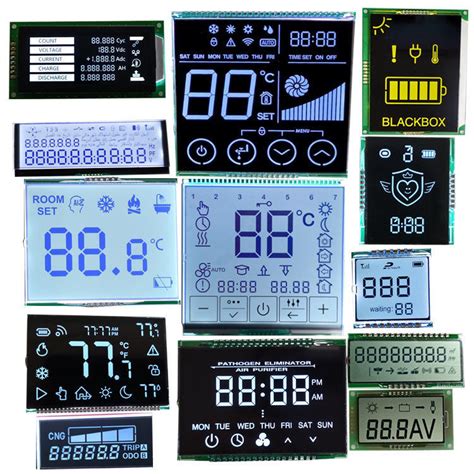 customized tn htn stn fstn btn monochrome lcd display screen for meter