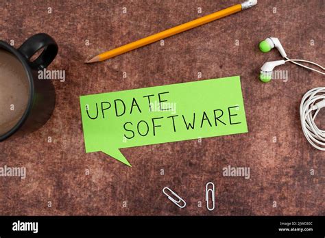 Handwriting Text Update Softwarereplacing Program With A Newer Version