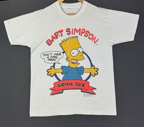 Vintage Bart Simpson Radical Dude Matt Groening Gem