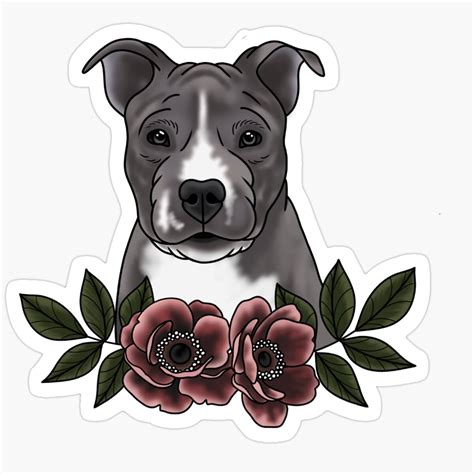 Kira Sticker Pitbull Sticker Funny Waterproof Decal For Pet Lovers