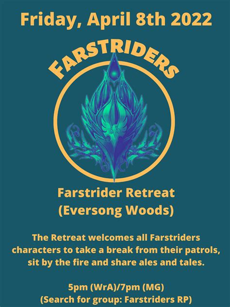 [rp] Farstrider Friday Friday April 8th At 5pm Wyrmrest Accord