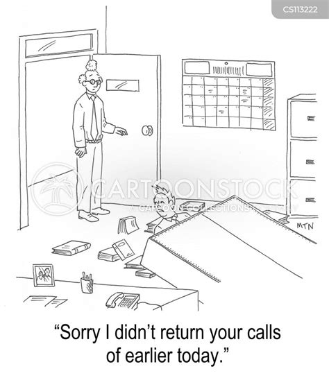 Returned Call Cartoons And Comics Funny Pictures From CartoonStock