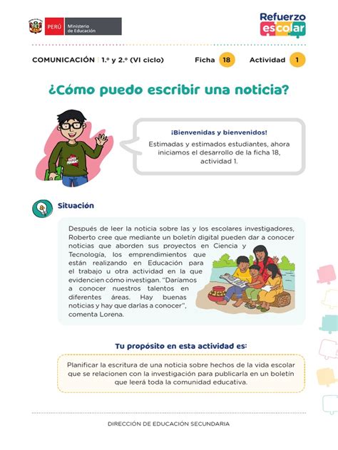 4 Como Puedo Escribir Una Noticia Pdf Comunicación Cognición