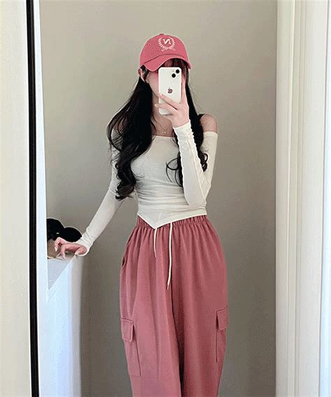 [ 색감깡패 ] 라빈 카고 트레이닝 컬러 와이드 추리닝 팬츠 에이블리