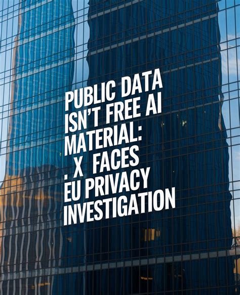 Xs Ai Training Under Eu Scrutiny A Privacy Wake Up Call The Irish