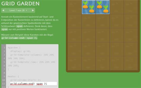 Mit Grid Garden Spielerisch Css3 Grids Lernen