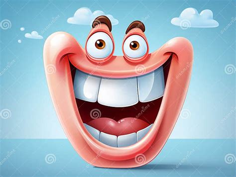 Vector Illustration Of Funny Teeth Cartoon Character Stock Illustration