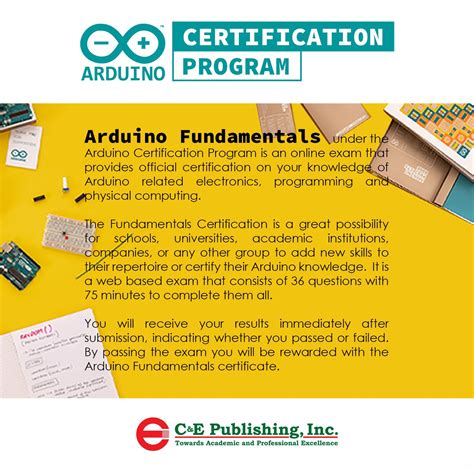 Get Arduino Certified Right At Cande Publishing Inc