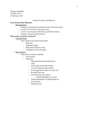 Lab Assignment Life History ENTER NAME ENTER DATE Lab Assignment Life History This