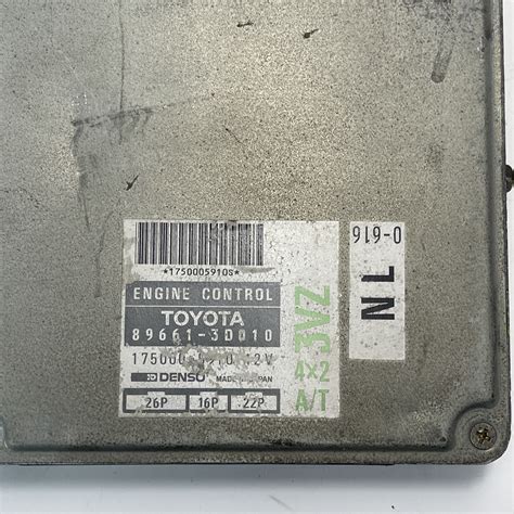 1994 1995 Toyota 4runner At 4x2 3vz Engine Computer Ecm Ecu 89661