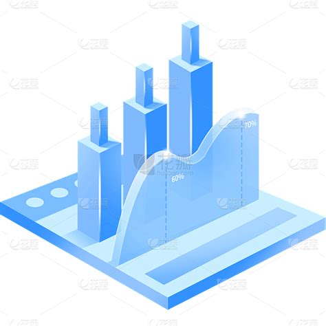 通用蓝色科技风数据图数据图标元素