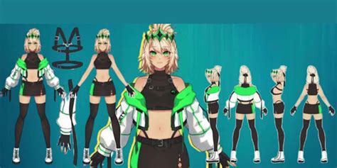 Draw Vtuber Reference Sheet Character Sheet Live 2d Vtuber Model In