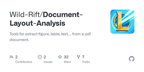 Github Wild Riftdocument Layout Analysis Tools For Extract Figure Table Text From A