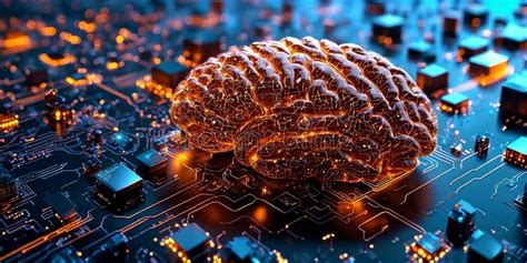 Neural Synthesis Ai As The Industry Cortex Stock Illustration Illustration Of Blue Network