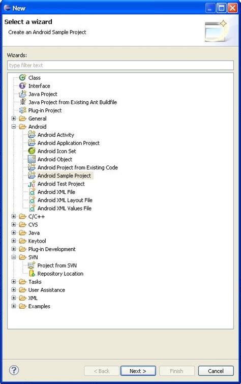 Eclipse How To Open Android Samples In The New Google Android Sdk Stack Overflow