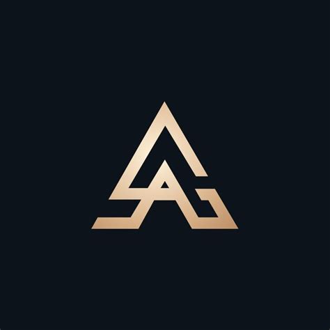 Premium Vector Luxury Ag Monogram Logo Design
