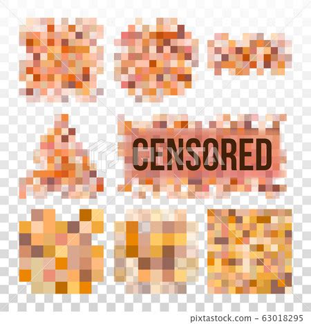 Censored Nudity Prohibition Pixels Set Vector Stock Illustration 63018295 PIXTA