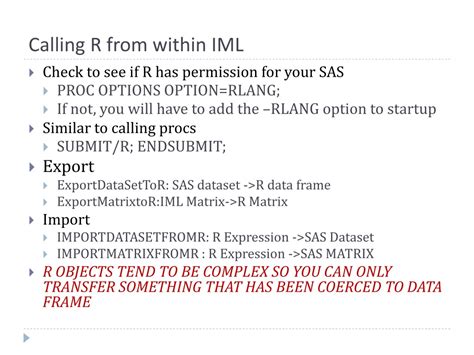 Ppt Using Proc Iml Powerpoint Presentation Free Download Id1501587