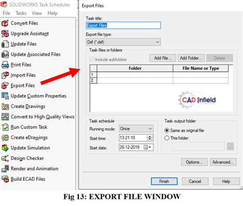 Solidworks Task Scheduler Part 2 Cad Infield