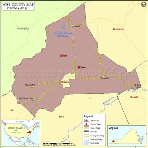 Wise County Map Virginia