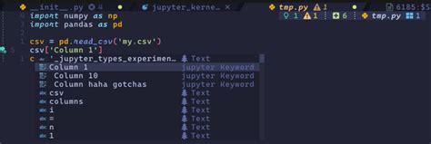 introducing jupyter kernel nvim inspect object and autocompletion with nvim cmp from any