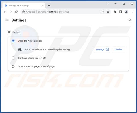 unitab world clock browser hijacker simple removal instructions