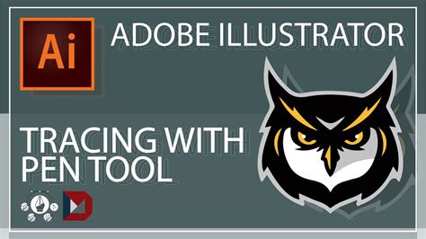 Tracing With Pen Tool Adobe Illustrator Youtube