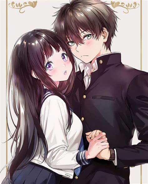 Anime Art에 있는 Ryu님의 핀 귀여운 애니메이션 커플 일본 만화 커플 귀여운 애니메이션 소녀