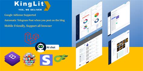 Kinglit Cms Multipurpose Laravel Website Cms With Ai Chat And File Manager Source Code Sellanycode