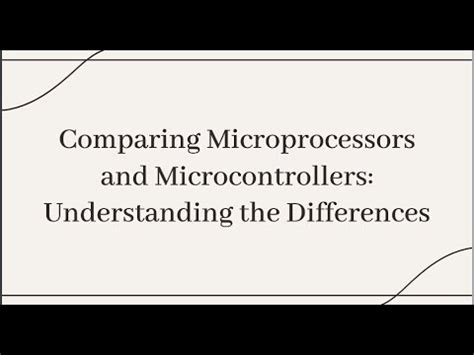 Difference Between Microcontroller And Microprocessor Why Microcontroller Is Used In Embedded